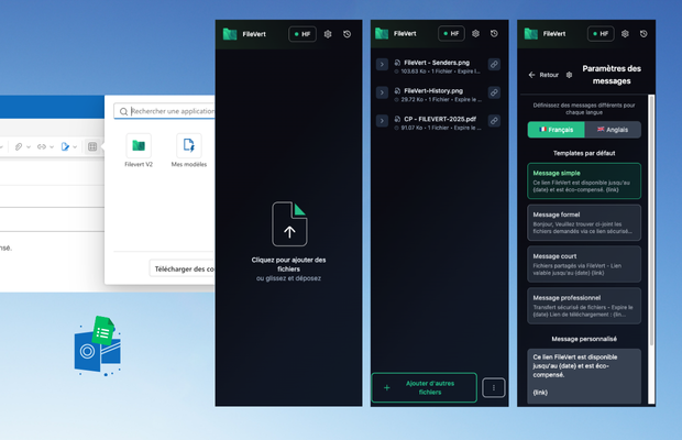 Integration Outlook 365 et Microsoft 365 FileVert : add-in | FileVert